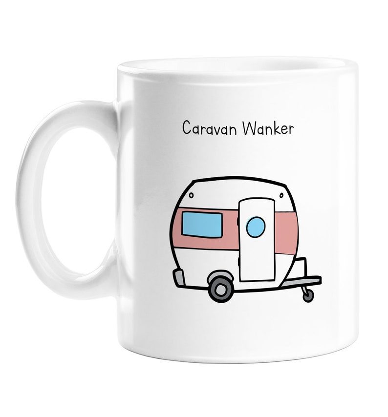 Caravan Wanker Mug Deadpan Doodle Mug Funny Office Gift for - Etsy UK