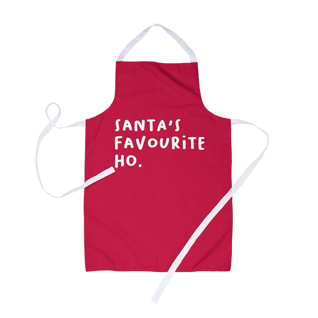Santa's Favourite Ho. Apron Rude Christmas Apron, Inappropriate ...