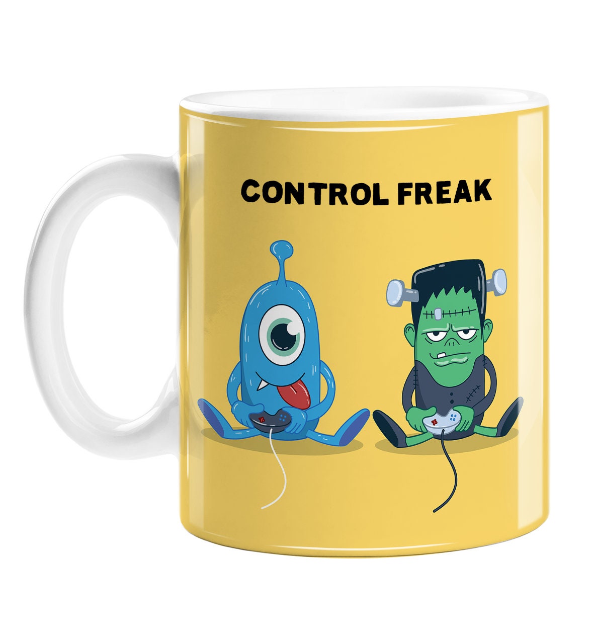 Control Freak Mug Funny Gaming Pun Coffee Mug For Gamer | Etsy