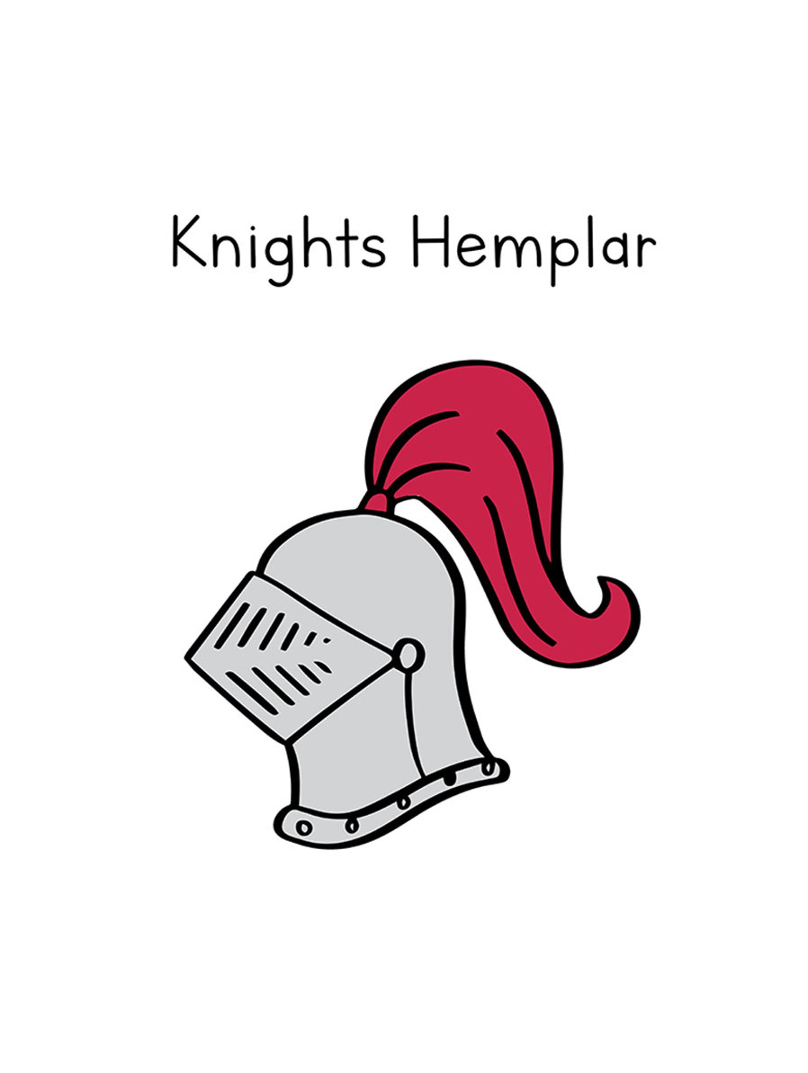 Knights Hemplar Doodle Sticker Funny Knights Templar Stoner | Etsy