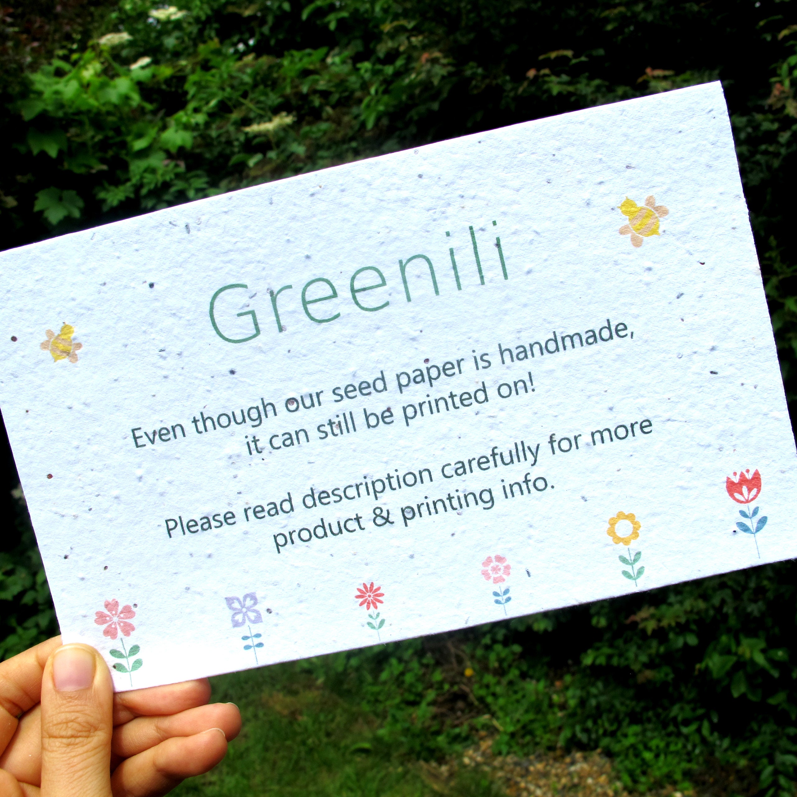 25x A5 Seed Paper / Card. Handmade, Recycled & Plantable Seed Paper ...