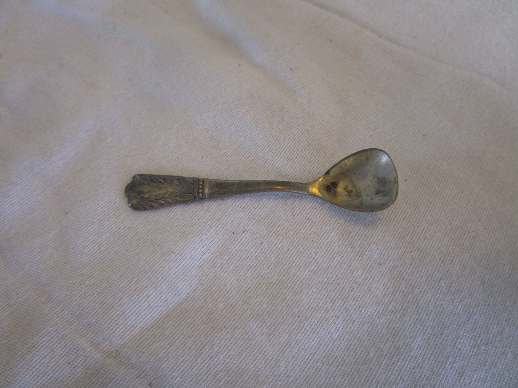 Antique Victorian 800 Silver Salt Spoon - Etsy