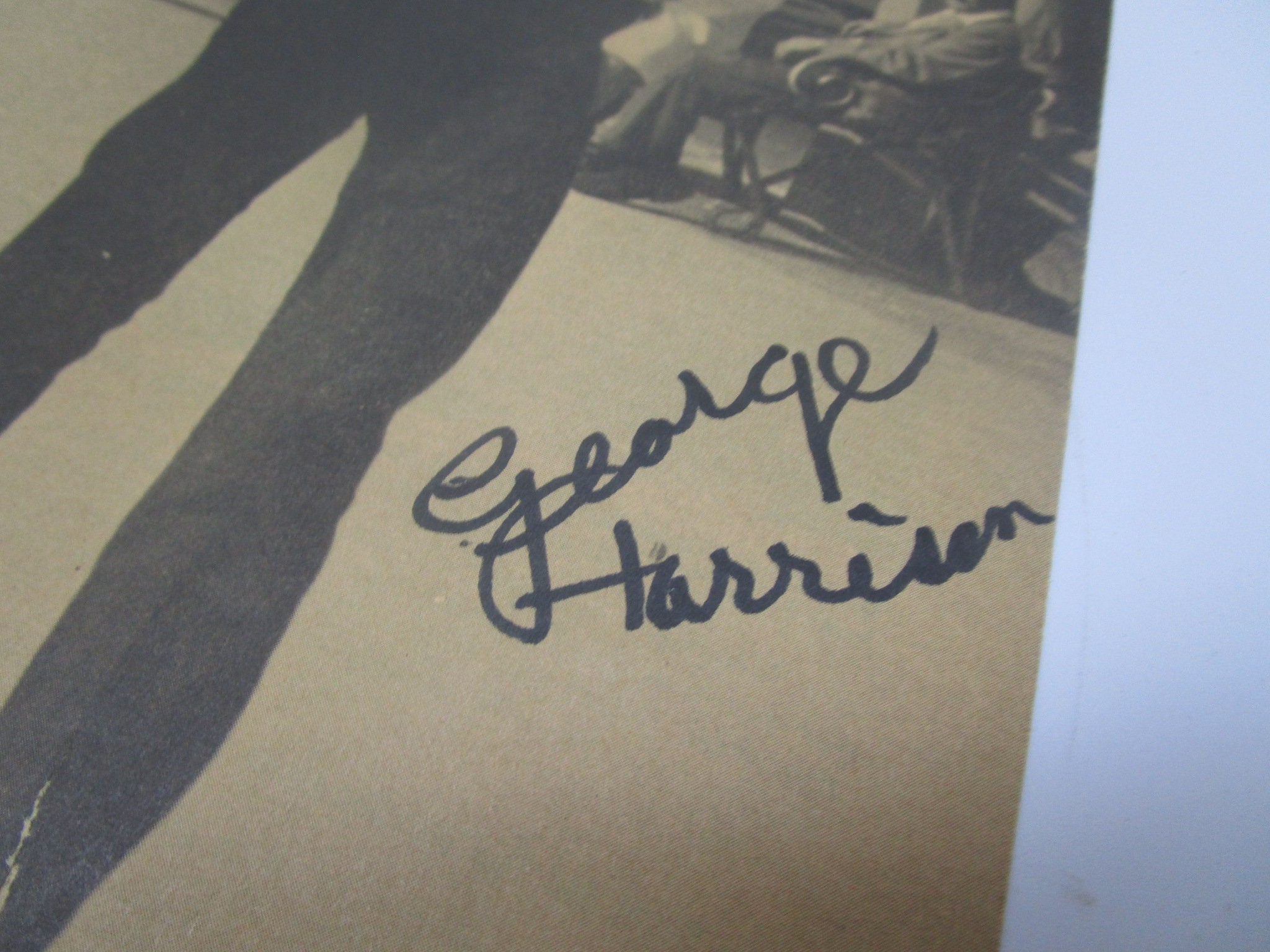 1964 Dig Magazine Giant Beatle Pinup George Harrison Autograph - Etsy