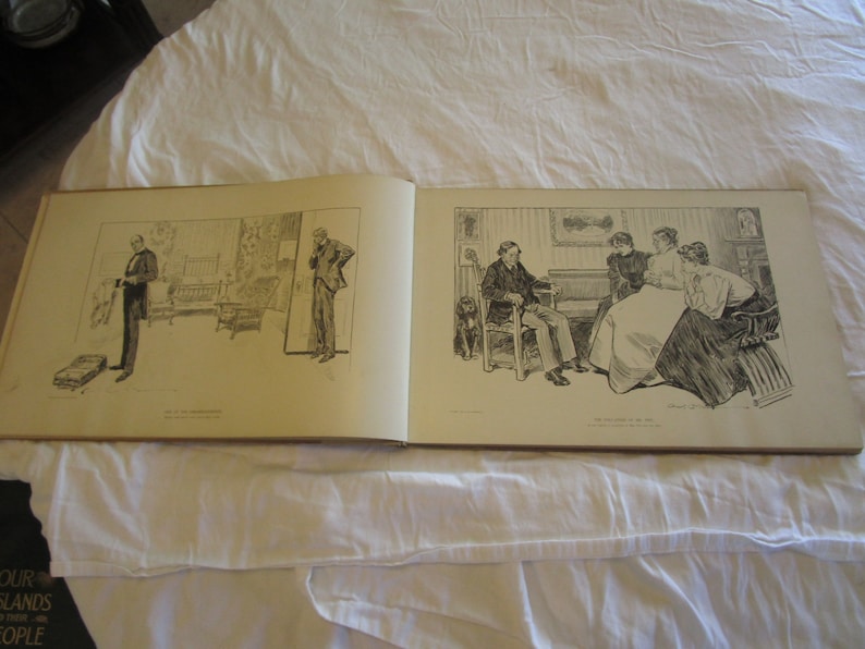 CD Gibson Sketches & Cartoons Book Victorian Drawings Illustrations NY ...