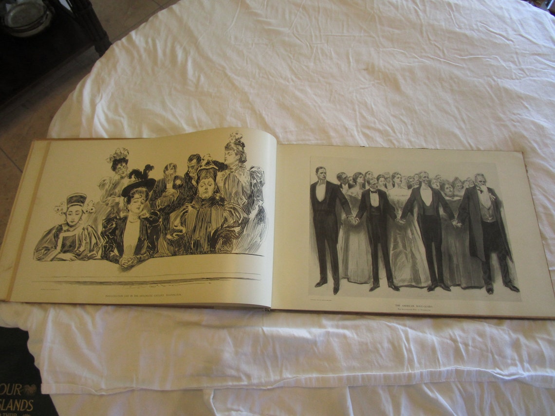 CD Gibson Sketches & Cartoons Book Victorian Drawings Illustrations NY ...