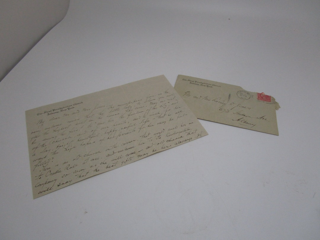 1917 Hand Written Letter & Cover and Stamp - Etsy