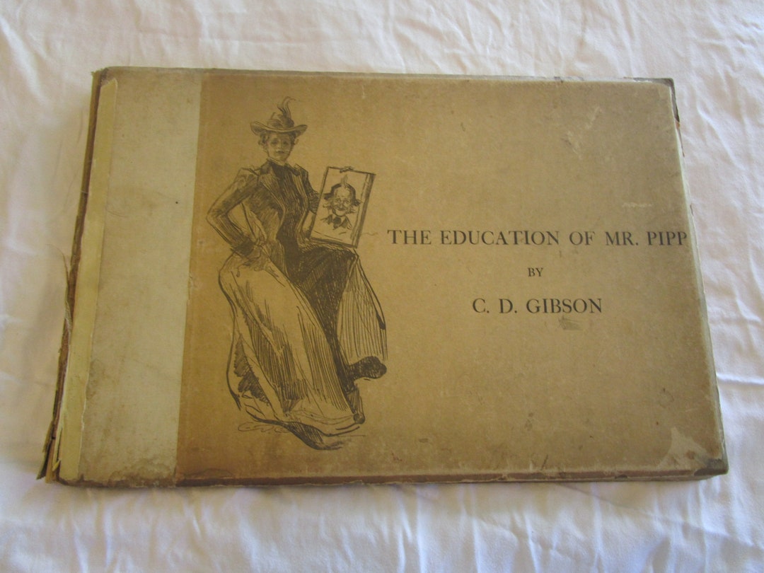 The Education of Mr. Pipp by CD Gibson Book Antique Victorian Drawings ...