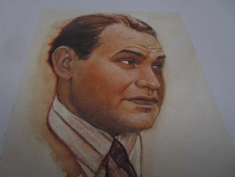 Oil on Canvas Painting Al Capone Famous Illustrator George - Etsy
