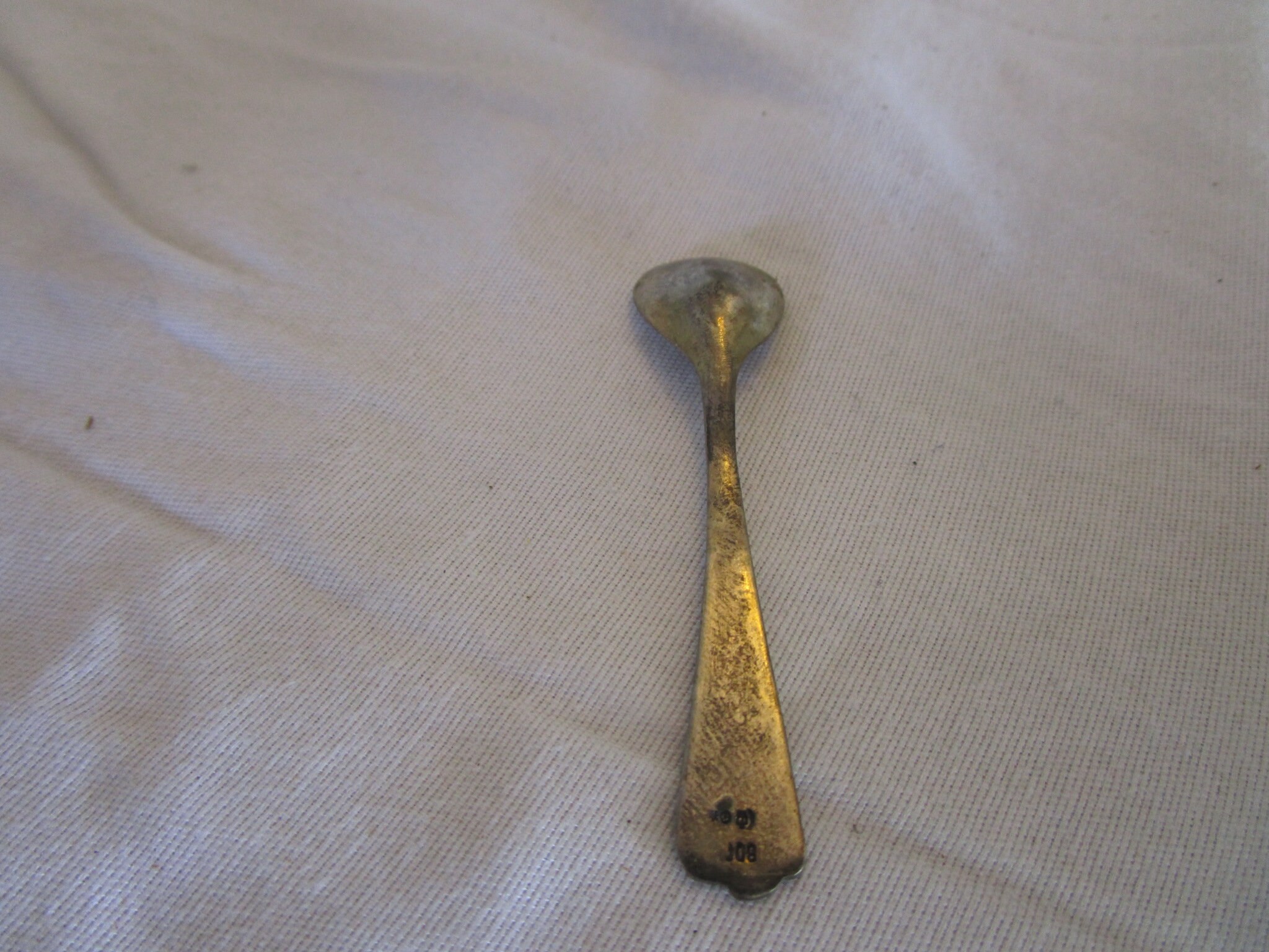 Antique Victorian 800 Silver Salt Spoon - Etsy