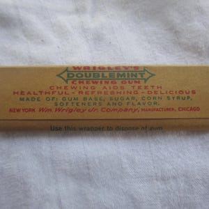 Antique Vintage Stick of Gum Wrigley's Doublemint Chewing Gum - Etsy