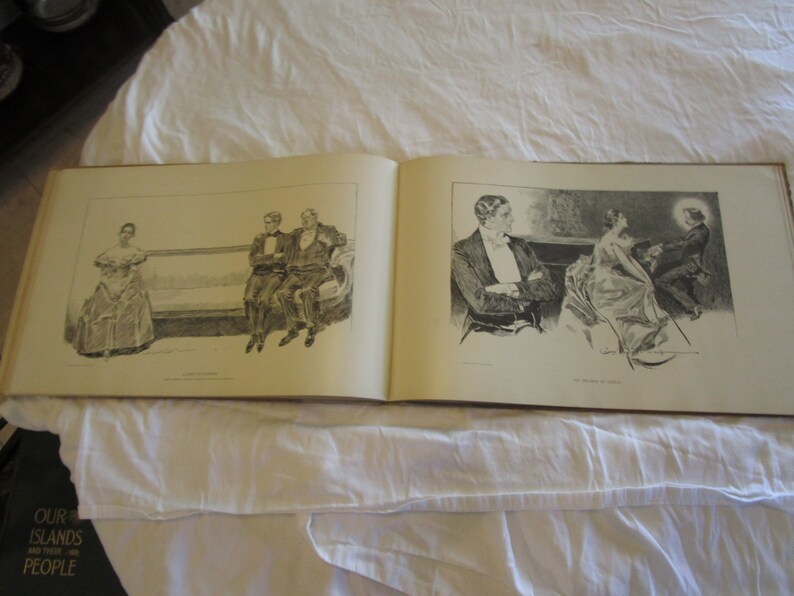 CD Gibson Sketches & Cartoons Book Victorian Drawings Illustrations NY ...