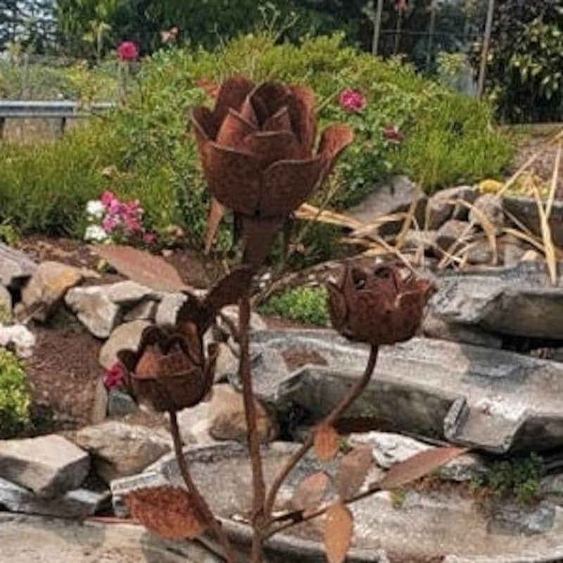 Metal Roses - Etsy