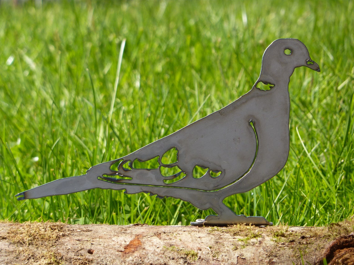 Cut Metal Rusty Eurasian Dove Bird Garden Home Yard Outdoor - Etsy