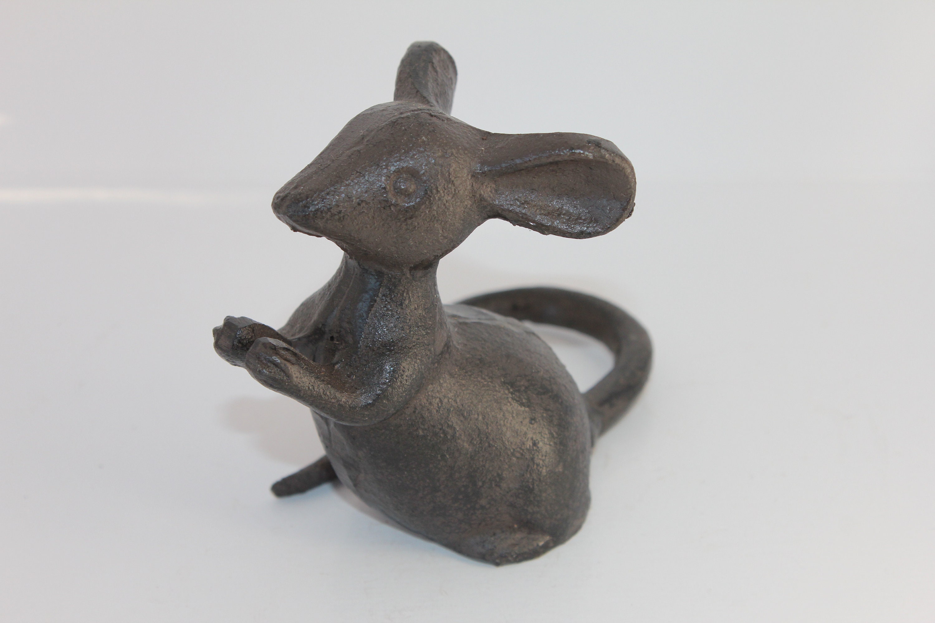 Cast Iron Metal Set/2 Mice Mouse Rodent Figurine Statue Home Garden ...