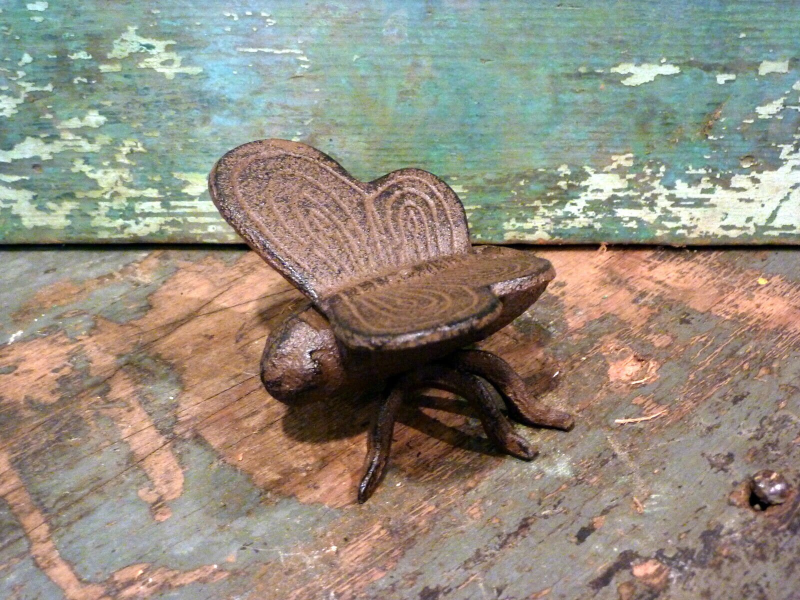 Brown Cast Iron Butterfly Insect Home Garden Yard Lawn Outdoors Patio ...