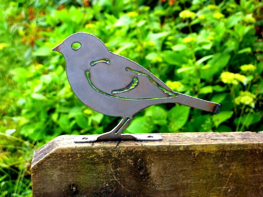 Cut Metal Rusty House Sparrow Bird Garden Home Yard Window Outdoor Art ...
