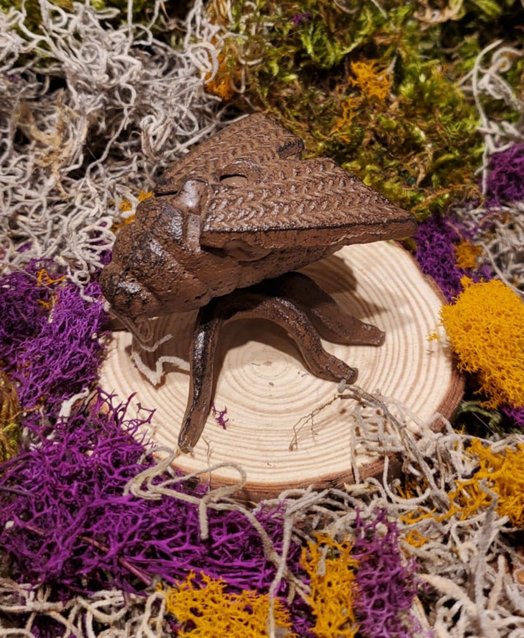 Cast Iron Moth Grub Insect Home Garden Yard Lawn Outdoors Plant Patio ...