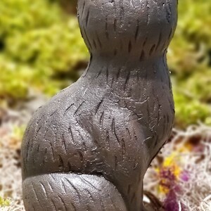 Cast Iron Sitting Cat Statue Figurine Decor - Etsy