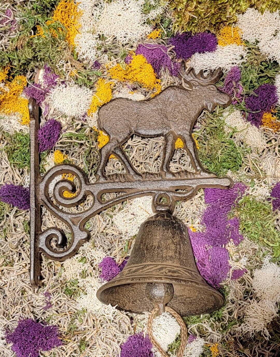 Cast Iron Metal Decorative Dinner Door Bell Home Garden Porch Patio ...