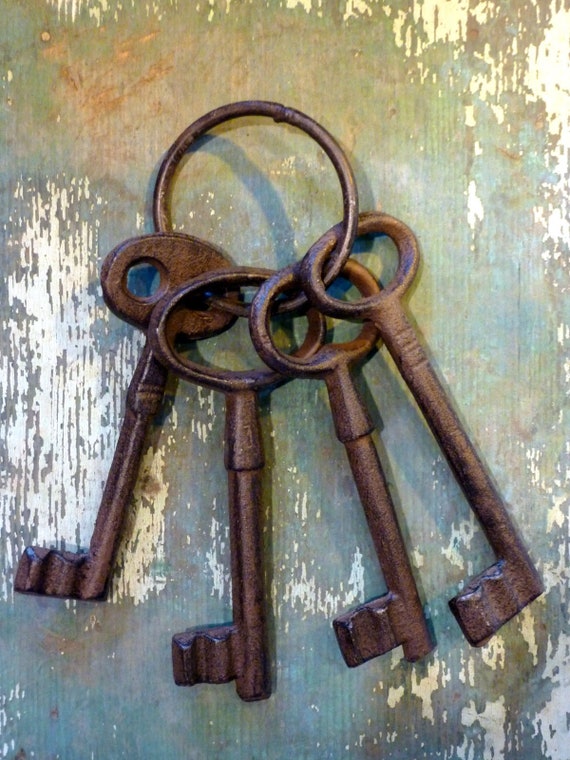 Cast Iron Metal Vintage Western Replica Skeleton Key Toy Home | Etsy