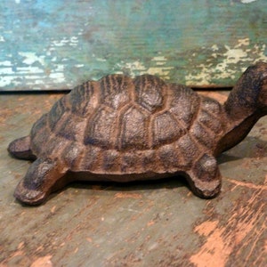 Cast Iron Brown Turtle Home Decor - Etsy