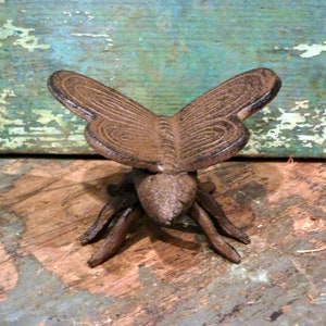 Brown Cast Iron Butterfly Insect Home Garden Yard Lawn Outdoors Patio ...