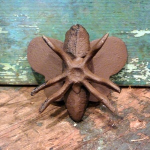 Brown Cast Iron Butterfly Insect Home Garden Yard Lawn Outdoors Patio ...