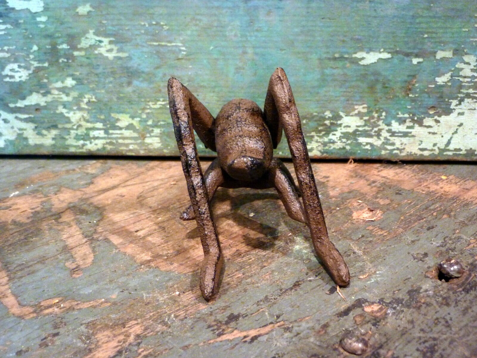 Brown Cast Iron Grasshopper Insect Home Garden Yard Lawn Outdoors Patio ...