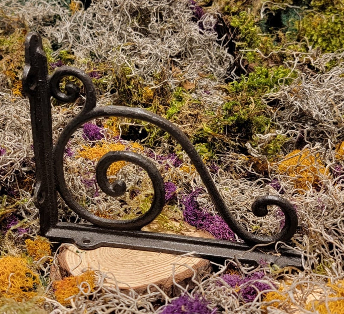 Cast Iron Set/2 Small Simple Bracket Brace Home Wall Shelf | Etsy