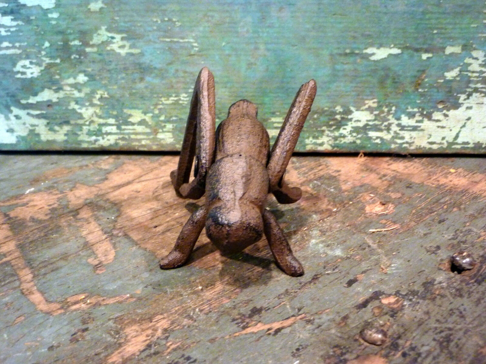 Brown Cast Iron Grasshopper Insect Home Garden Yard Lawn Outdoors Patio ...