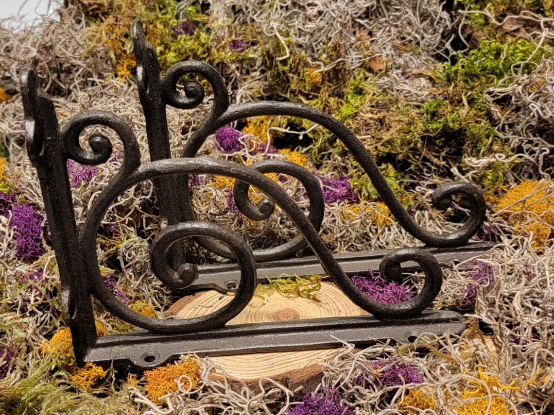 Cast Iron Set/2 Small Simple Bracket Brace Home Wall Shelf - Etsy