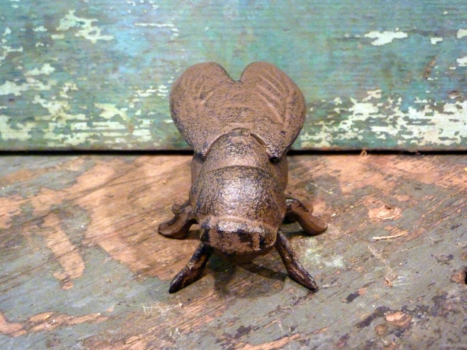 Brown Cast Iron Cicada Insect Home Garden Yard Lawn Outdoors Patio Art ...