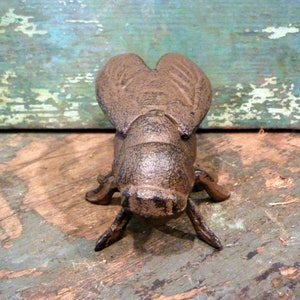 Brown Cast Iron Cicada Insect Home Garden Yard Lawn Outdoors Patio Art ...