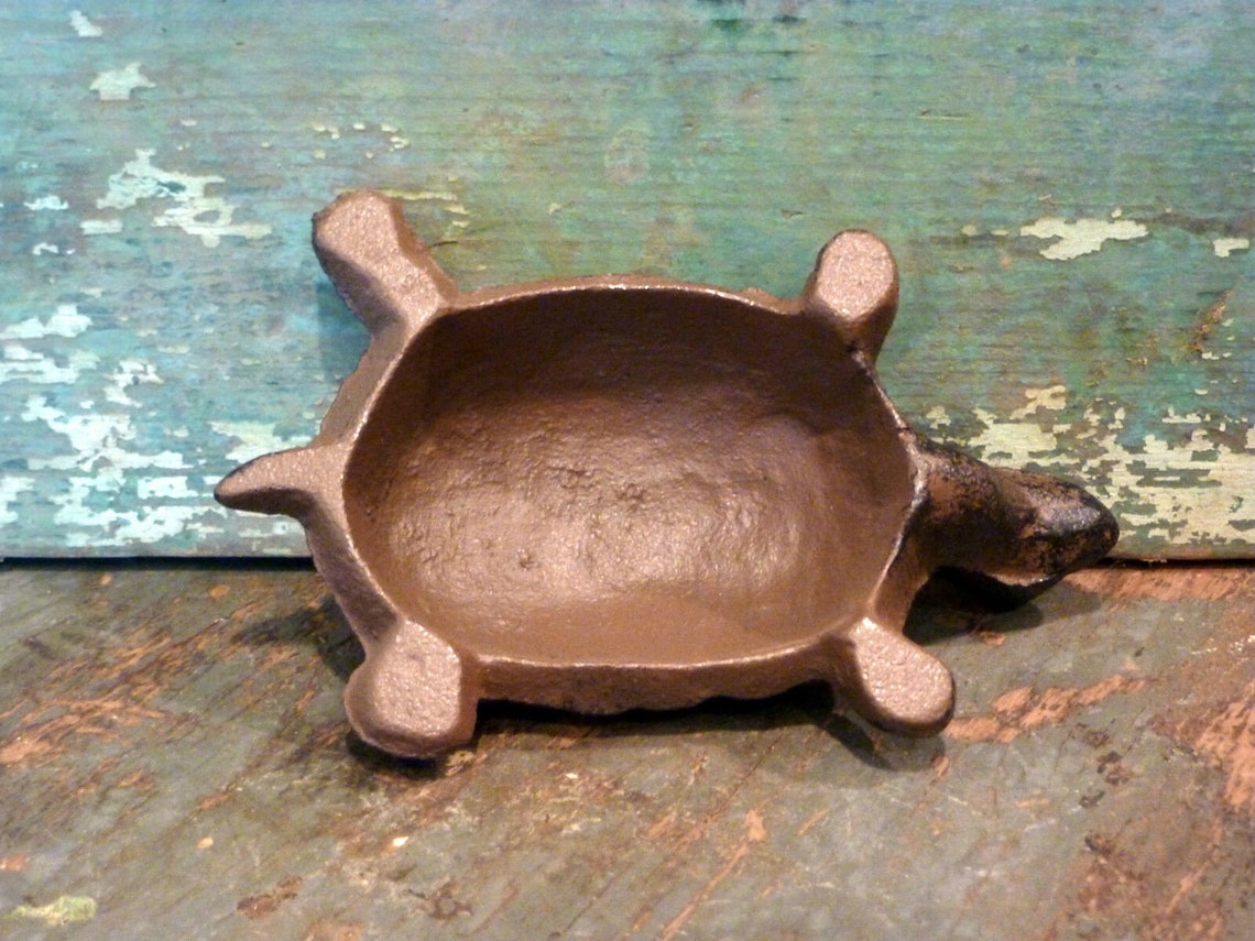 Cast Iron Brown Turtle Home Decor - Etsy