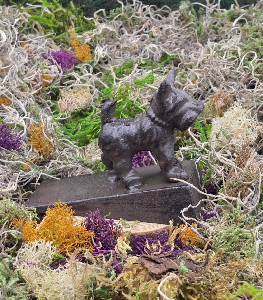 Scotty Dog Door Stop Wedge Cast Iron Metal Animal Rodent Mice Home ...