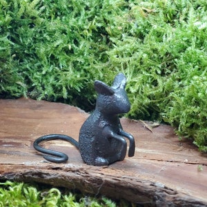 Cast Iron Metal Set/3 Mice Mouse Rodent Figurine Statue Home Garden ...
