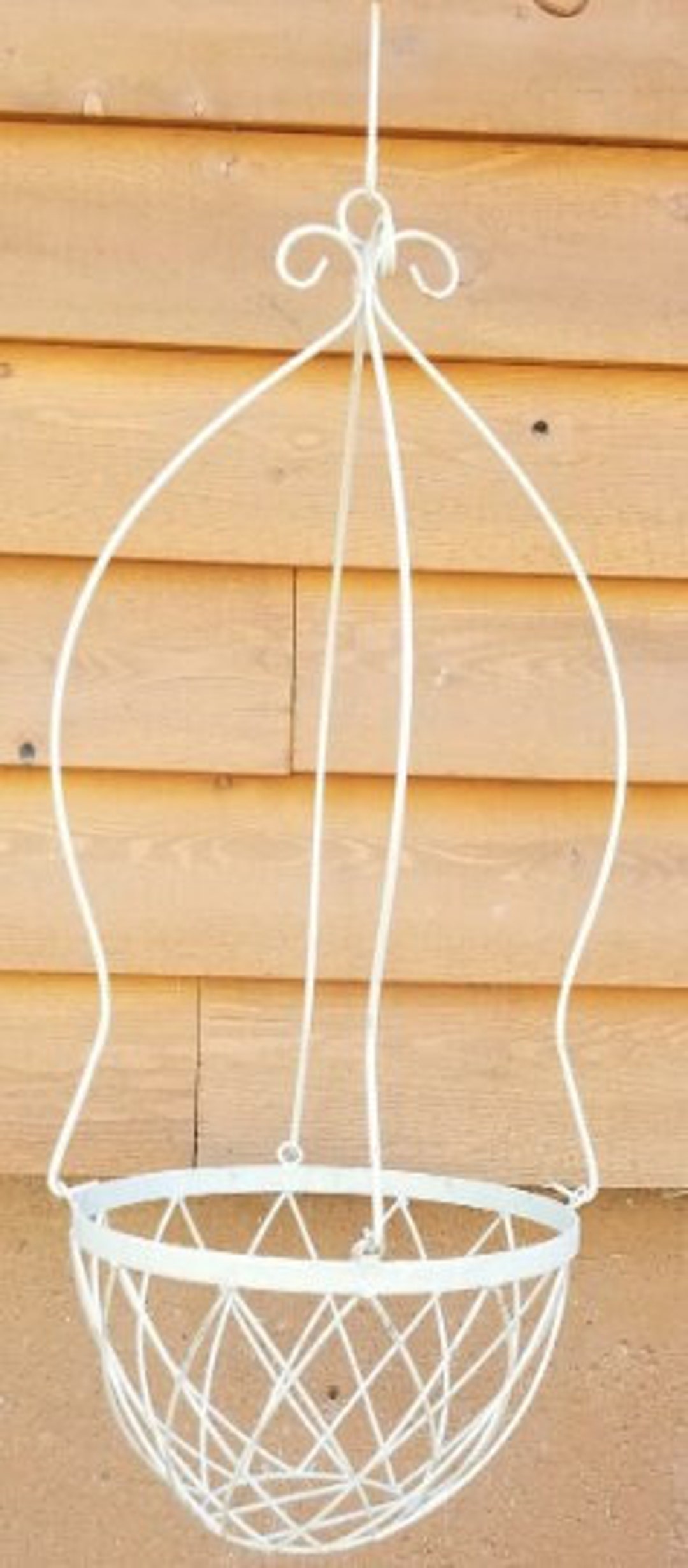 Set of 4 Hanging Baskets Garden Home Yard Lawn Art Outdoor Window Decor ...