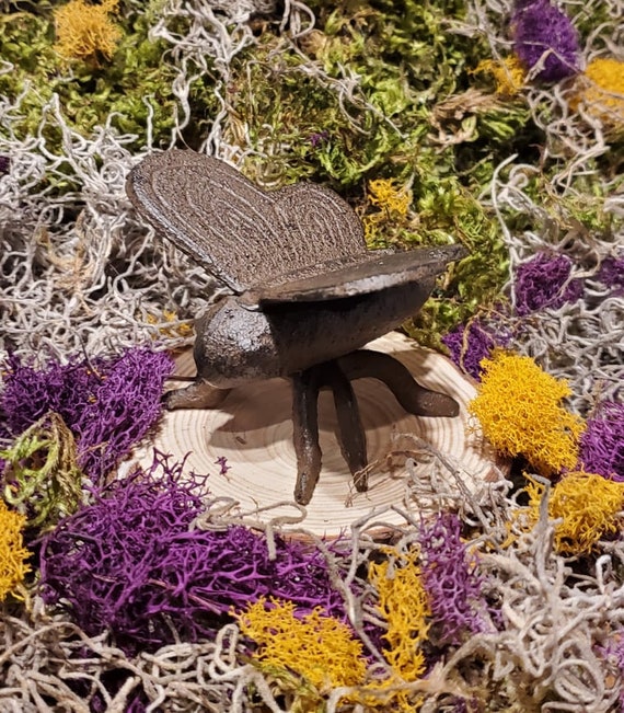 Brown Cast Iron Butterfly Insect Home Garden Yard Lawn - Etsy