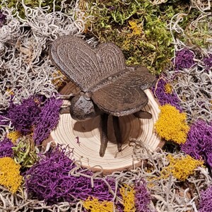 Brown Cast Iron Butterfly Insect Home Garden Yard Lawn Outdoors Patio ...