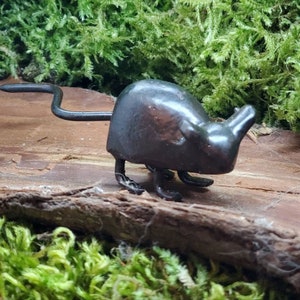 Cast Iron Metal Set/3 Mice Mouse Rodent Figurine Statue Home Garden ...