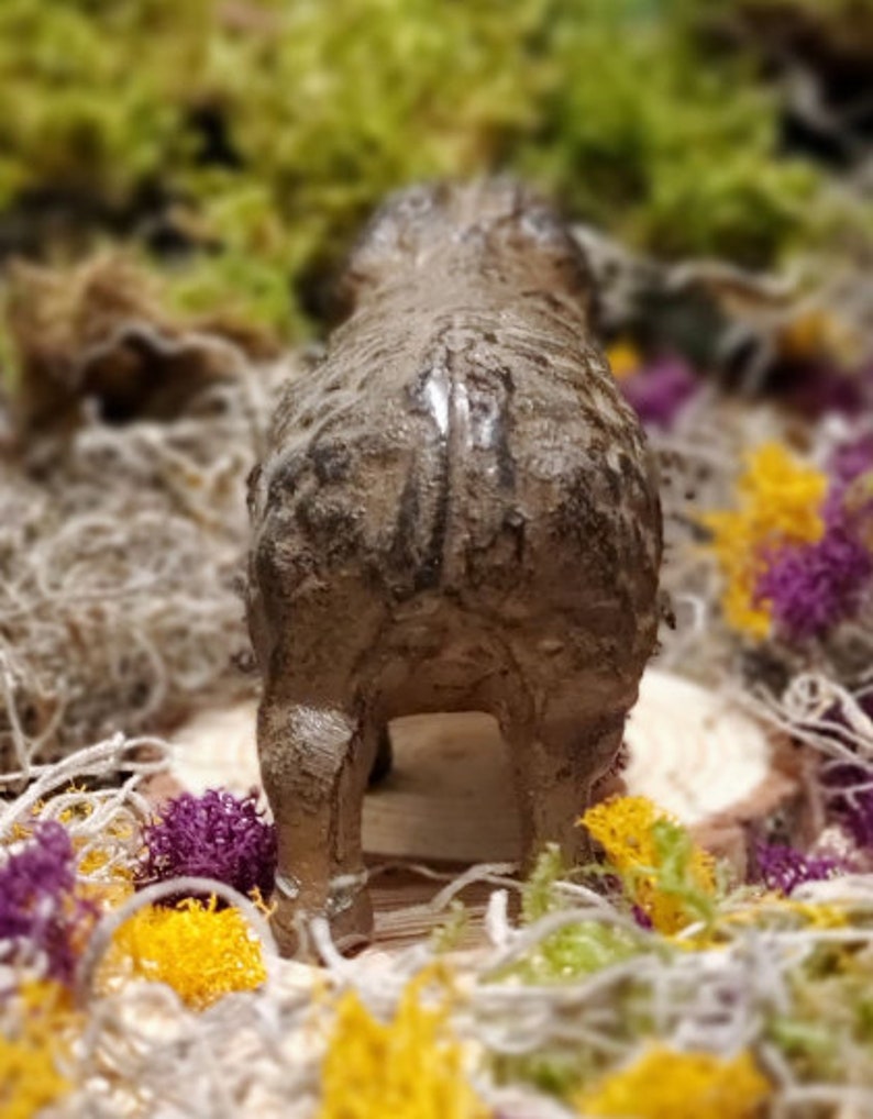 Cast Iron Brown Ram-sheep Farm Figurine Statue Home Décor | Etsy