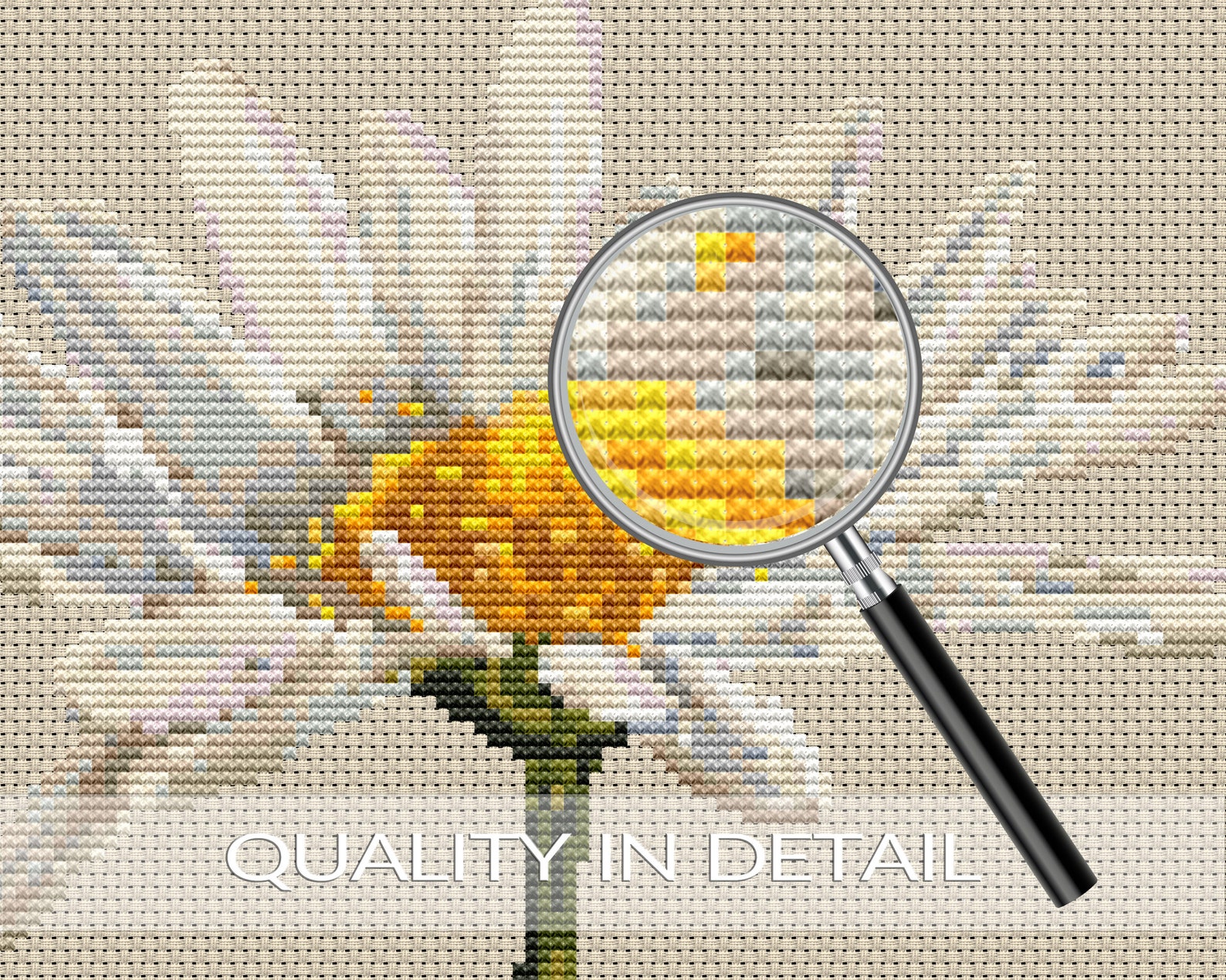 OXEYE DAISY - Cross Stitch Pattern Pdf, Instant Download, Realistic ...