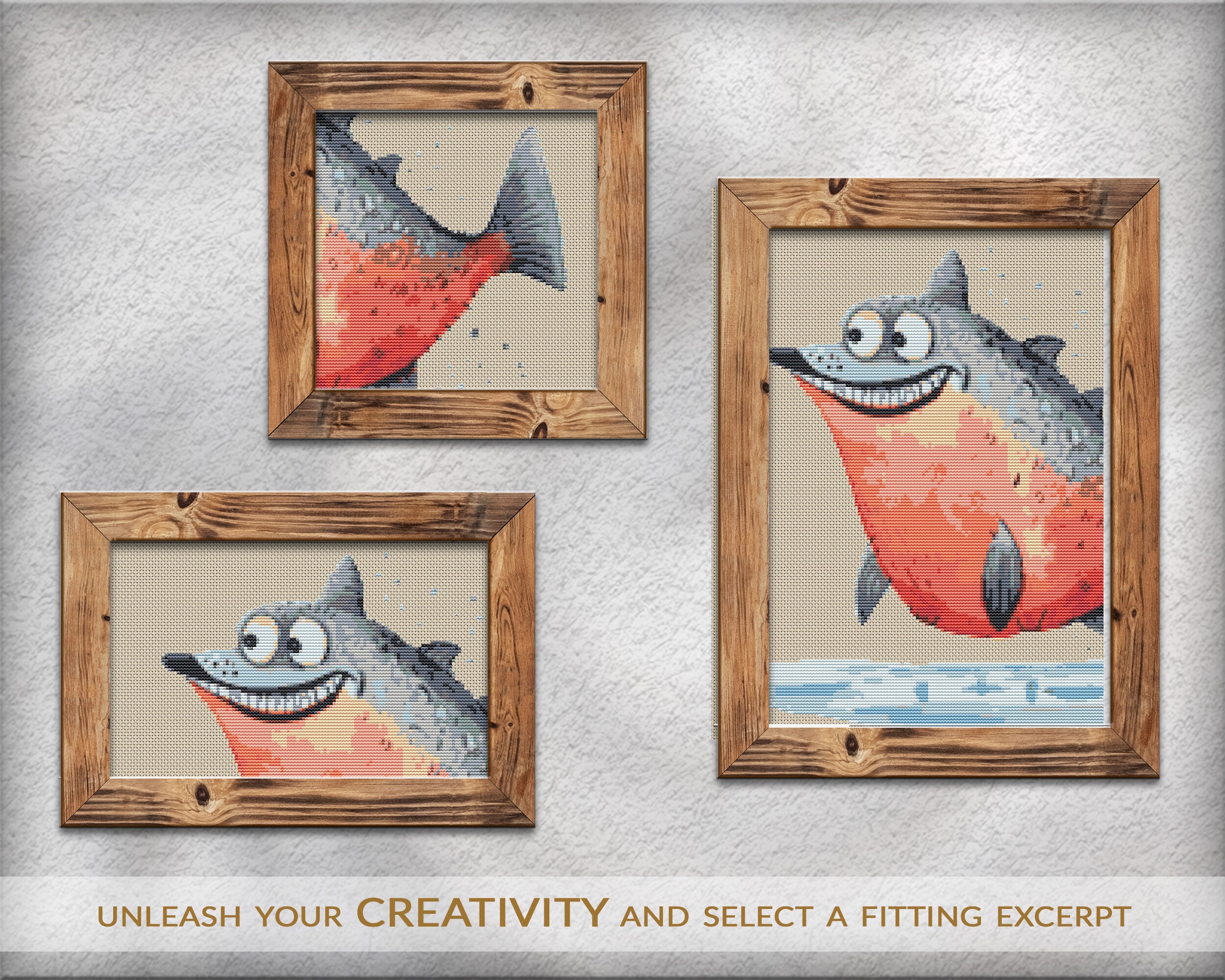 Salmon - Cross Stitch Charts for Instand Download - Etsy