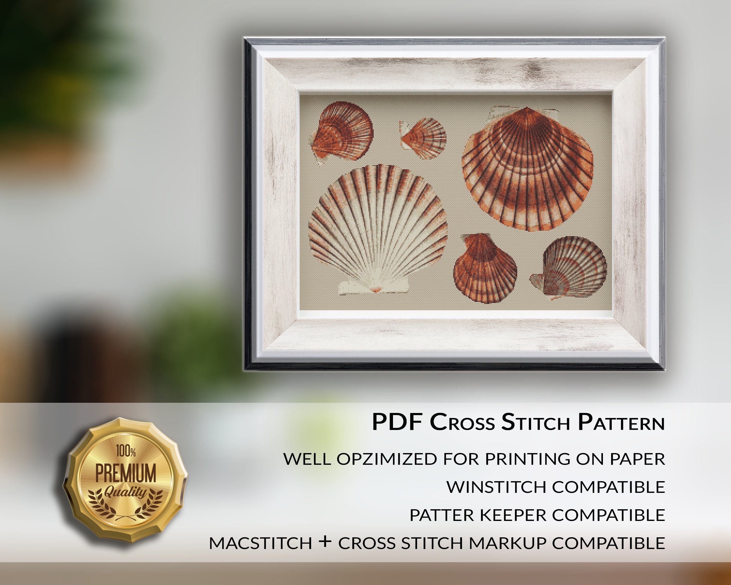 SEA SCALLOPS, Sea Scallops, Scallop, Scallops, Instant Download, Modern ...
