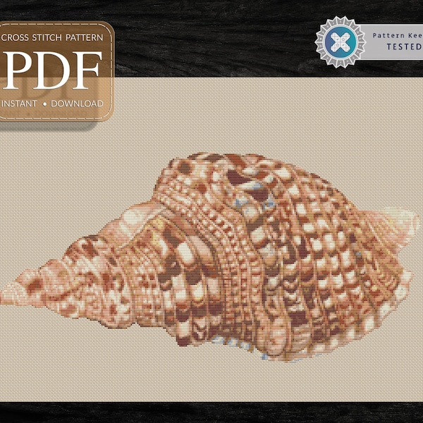 Seashell Cross Stitch - Etsy