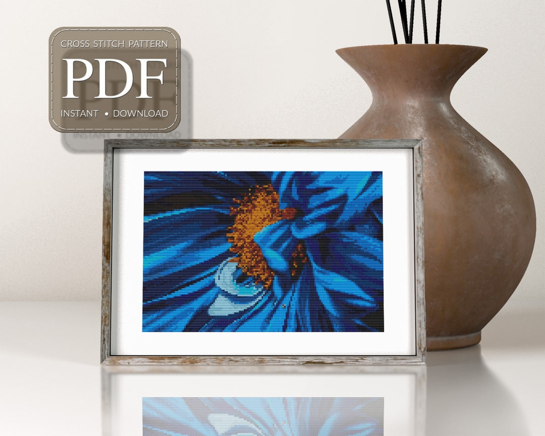 MICHAELMAS DAISY, Aster - Cross Stitch Pattern Pdf, Instant Download ...