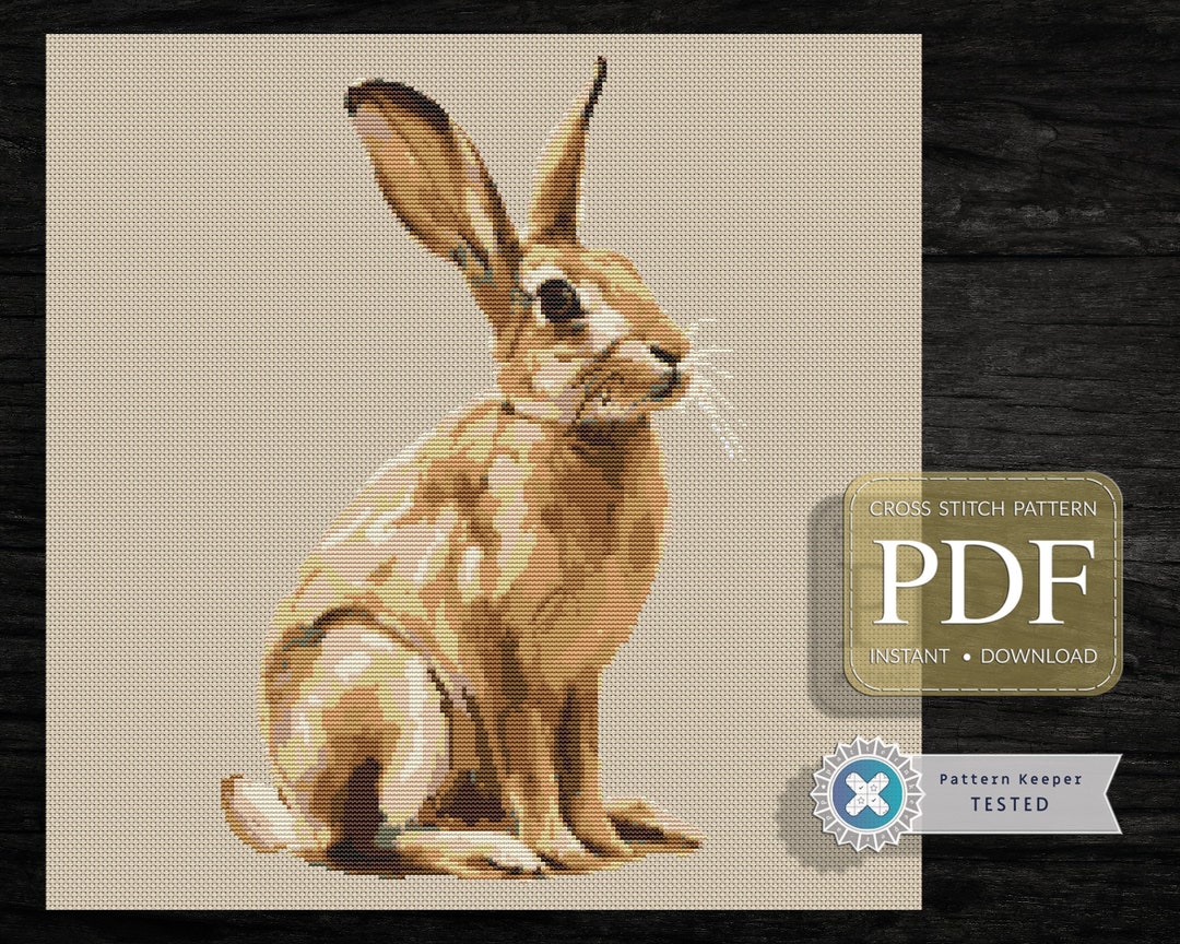 Hare - Digital PDF Cross Stitch Pattern Instant Download - Etsy