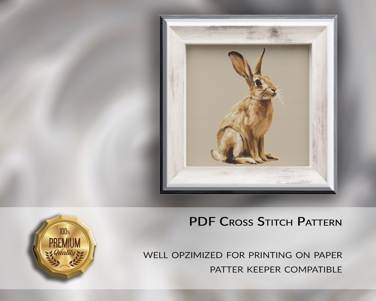 Hare - Digital PDF Cross Stitch Pattern Instant Download - Etsy