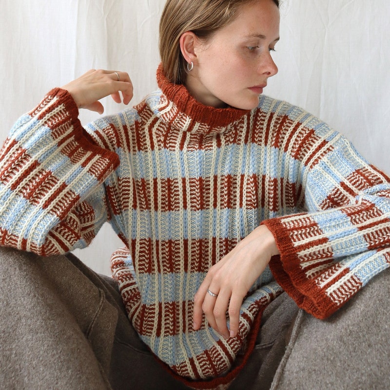 Hand Knit Aran Jumper - Etsy