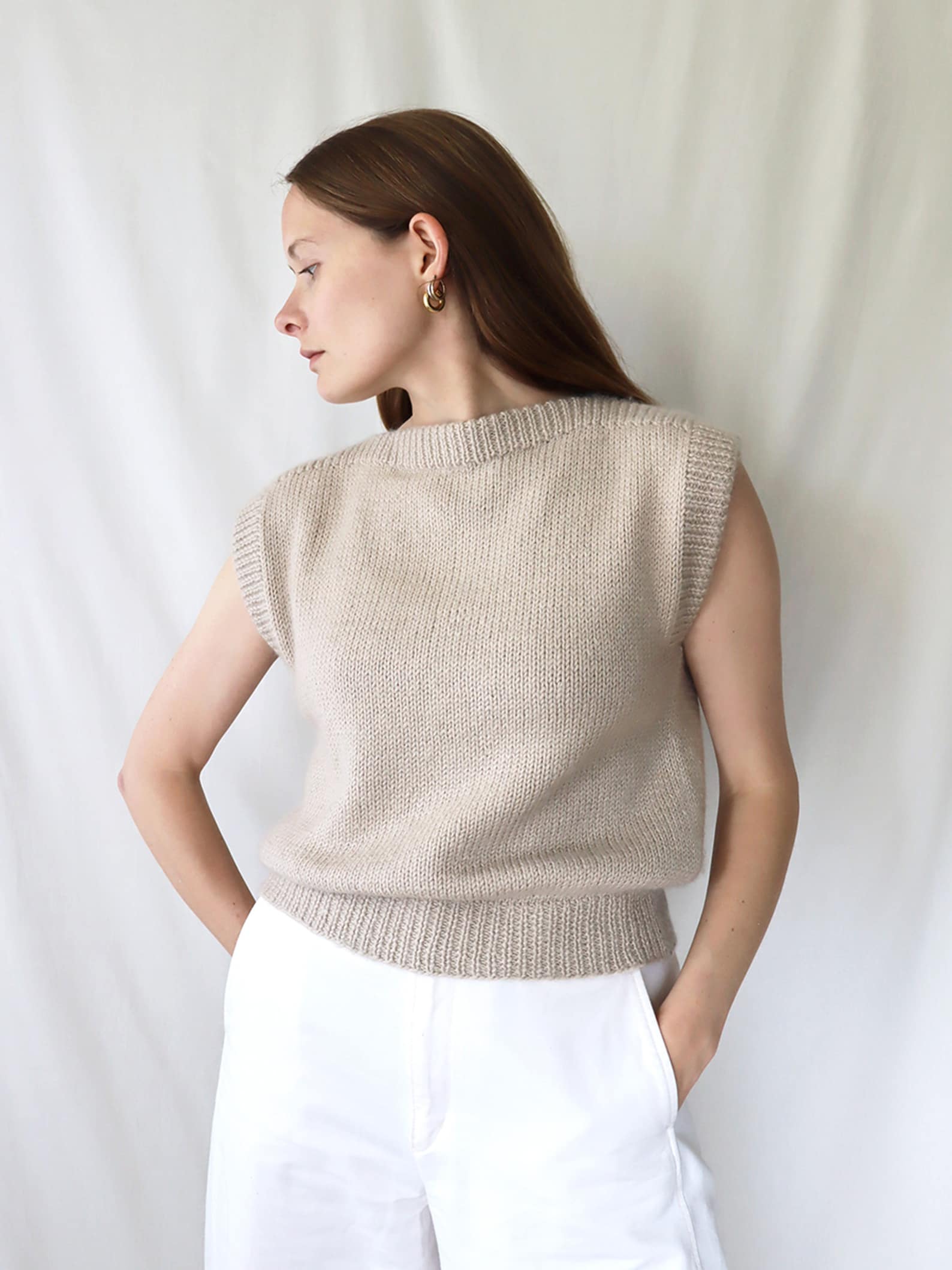 Knitting Pattern - Easy Vest - Etsy